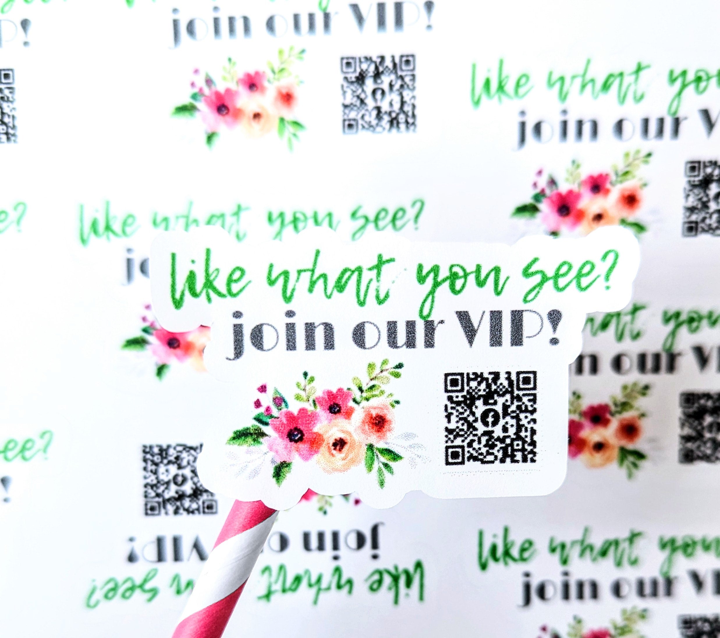 Custom VIP QR Code Stickers | Upscale Mail